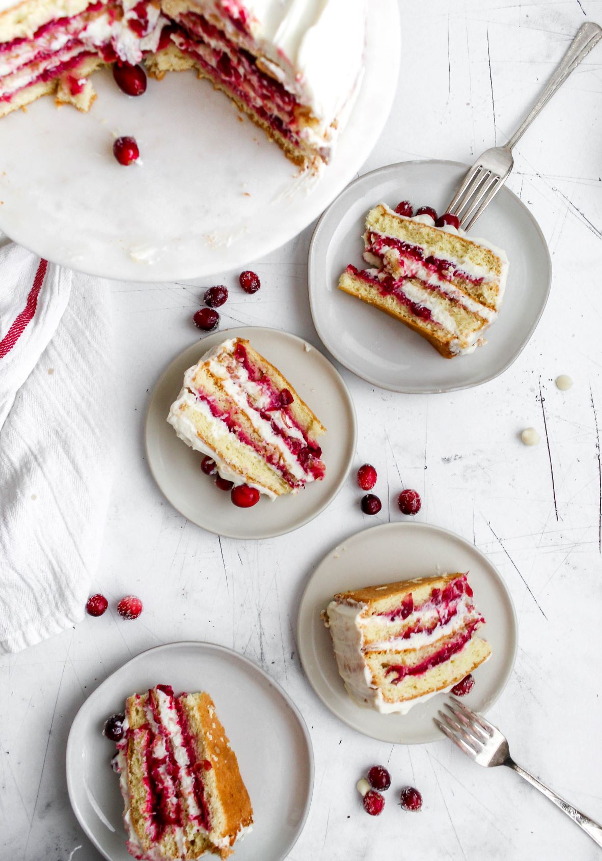 White Chocolate Cranberry Cake - Tasty Treat Pantry